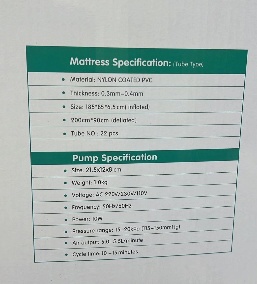 Anti-Decubitus Air Mattress with Adjustable Pump | Prevent Bedsores ...